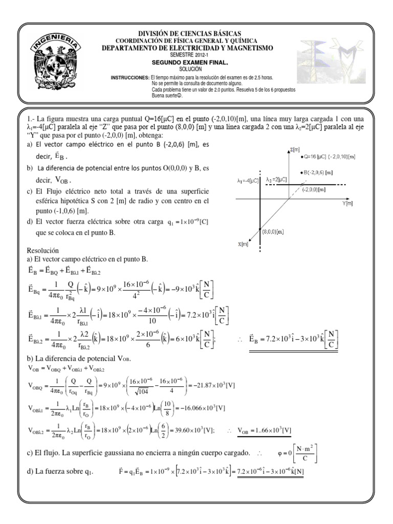 Solucion 2ef 2012 1 | Descargar gratis PDF | Inductancia | Capacidad