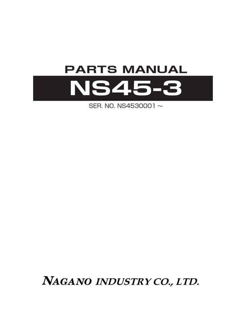 NS453 PM | PDF | Washer (Hardware) | Nut (Hardware)