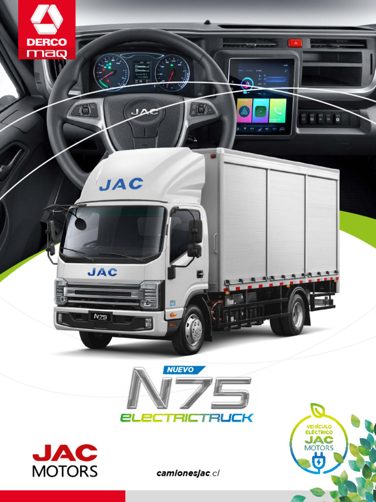 2023-07-19-JAC N75 ElectricTruck WEB | PDF | Camión | Vehículo de motor