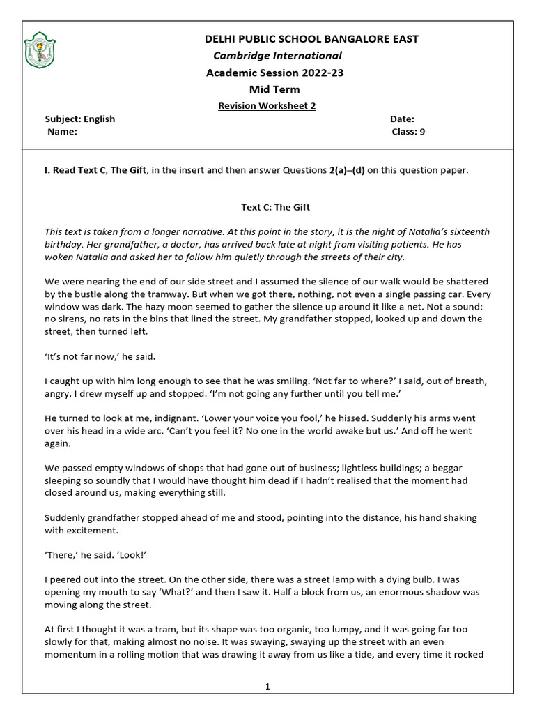 Eng W.S 1 | PDF | Foreign Language Studies | General Fiction