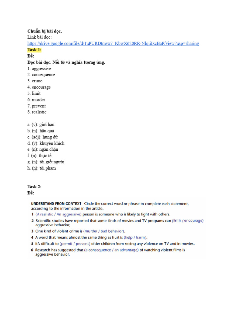 Pre-Reading Unit 2 | PDF