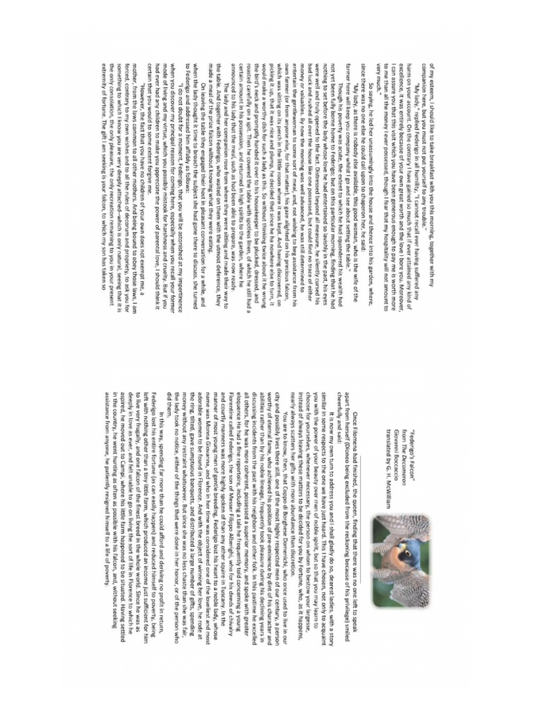 Federigo's Falcon | PDF