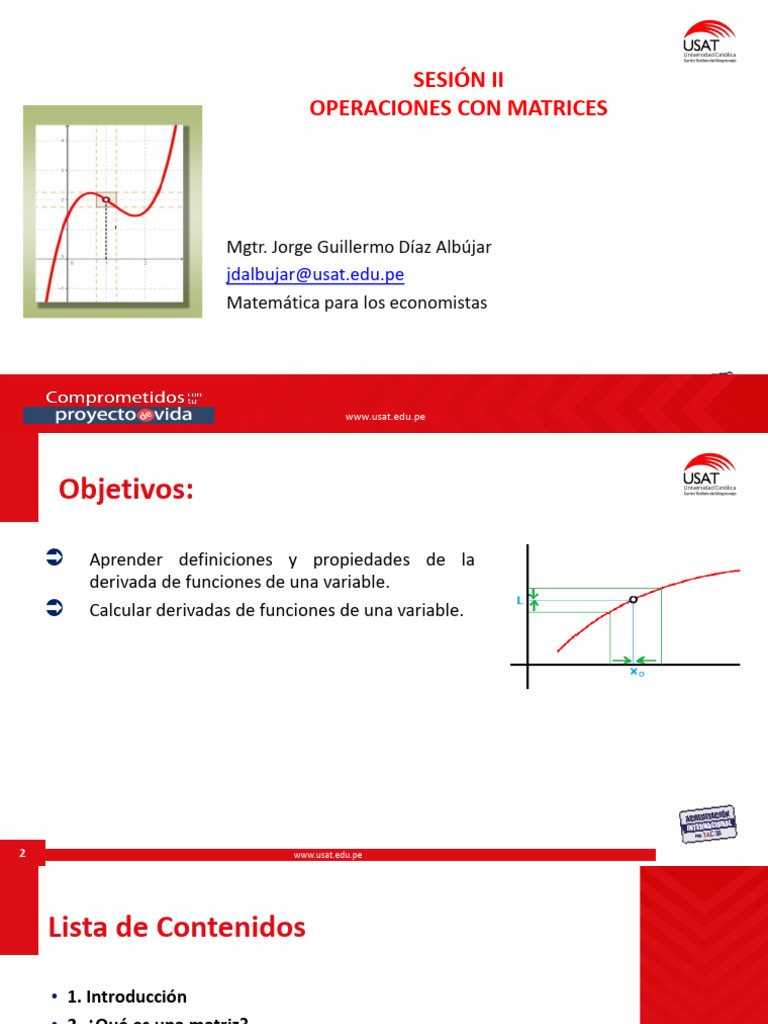 Operaciones Con Matrices | PDF | Matriz (Matemáticas) | Análisis matemático