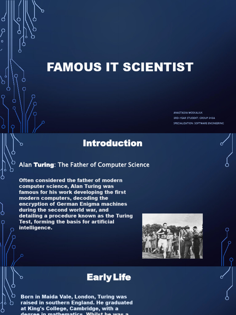Famous IT Scientist | PDF | Alan Turing | Computer Science