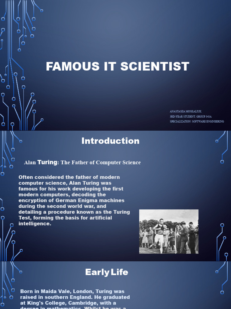 Famous IT Scientist | PDF | Alan Turing | Computer Science