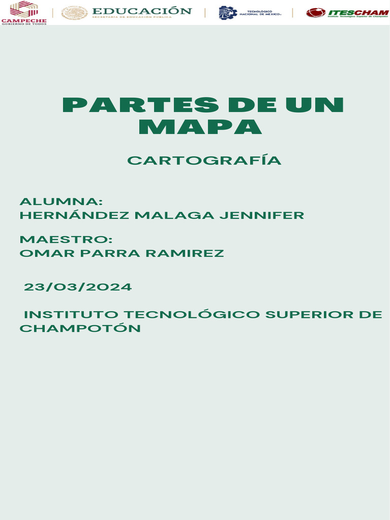 Partes de Un Mapa | Descargar gratis PDF | Mapa | Cartografía