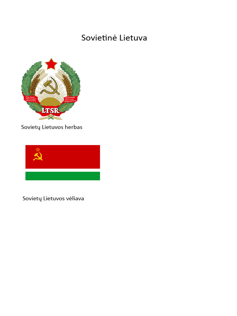 Sovietinė Lietuva (Istorija) | PDF