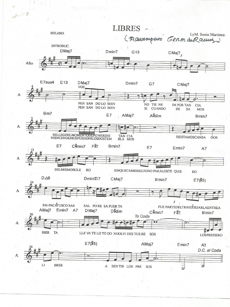 Libres Bolero | PDF