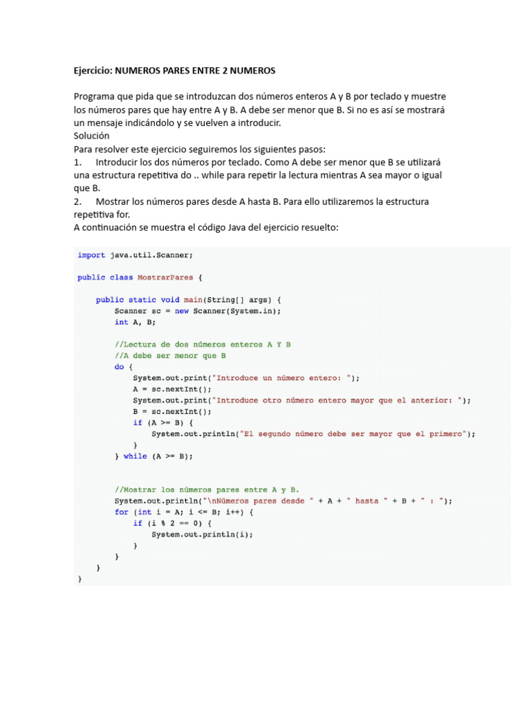 Ejercicios JAVA | PDF