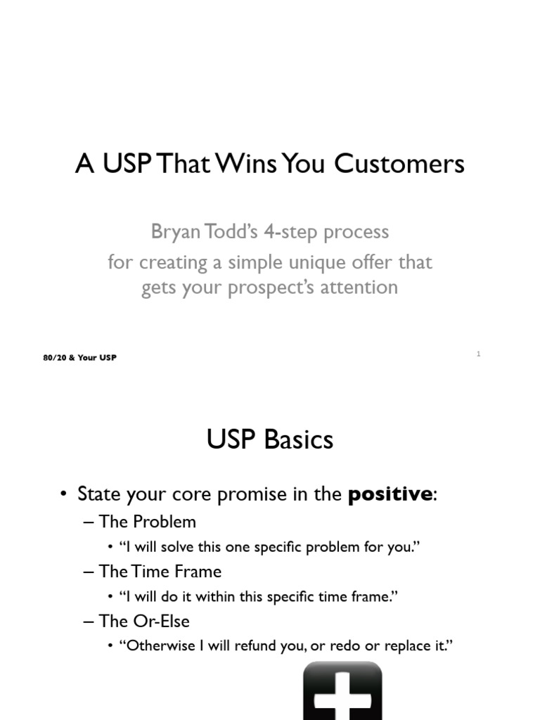 Usp 4-Step Worksheet | PDF | Business