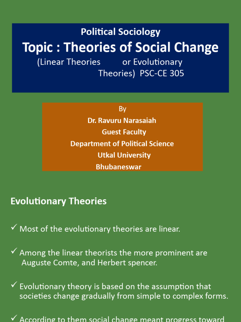Social Change Theories Explained | PDF | Sociocultural Evolution ...