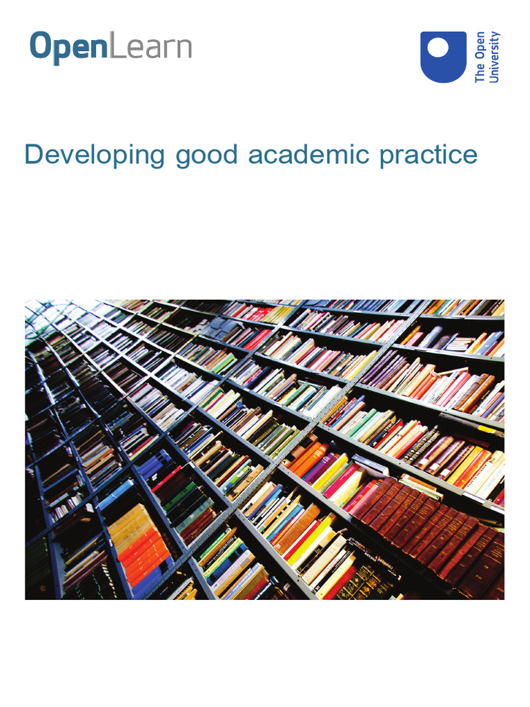 Developing Good Academic Practice Printable | PDF | Plagiarism | Obesity