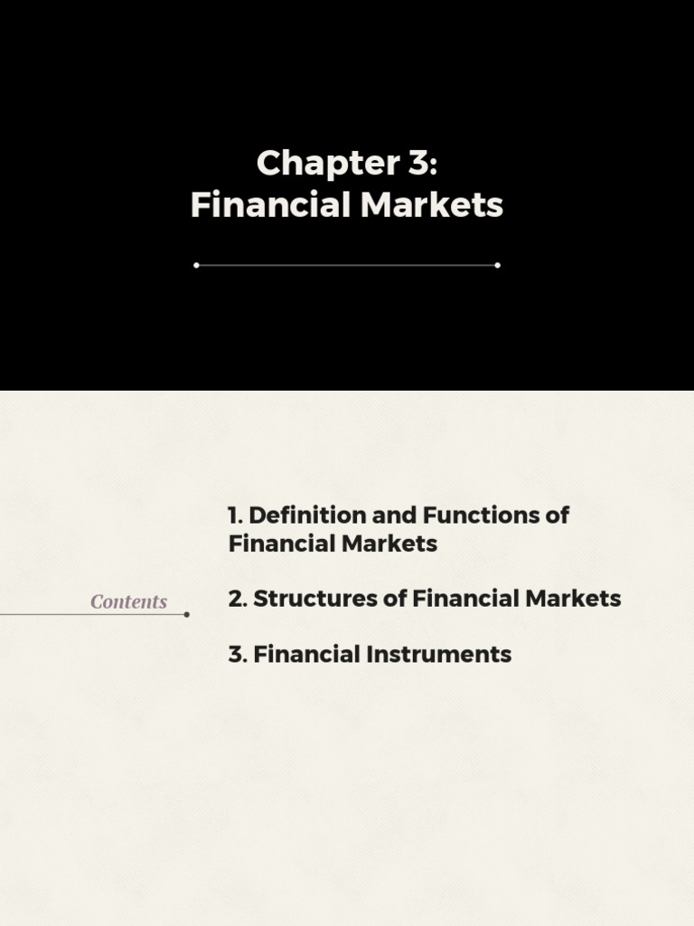 Chap 3 Financial Markets | PDF | Bonds (Finance) | Financial Markets