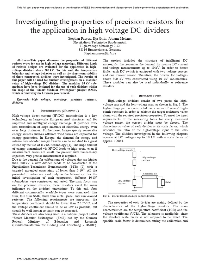 06 - ART - Investigating The Properties of Precision Resistors For The Application in High ...