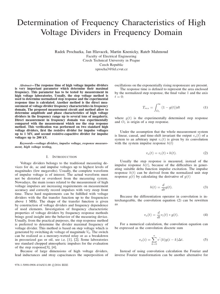 07 - ART - Determination of Frequency Characteristics of High Voltage Dividers in Frequency ...