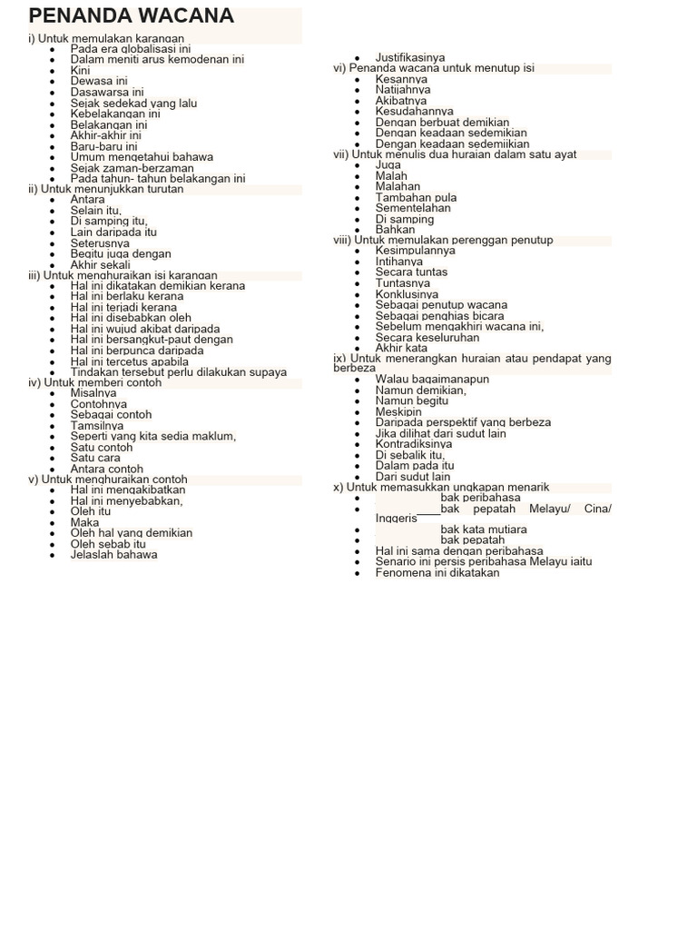 Penanda Wacana | PDF