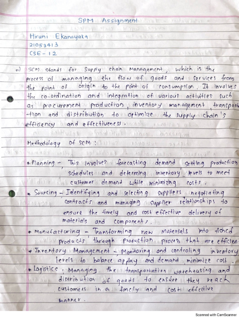 SPM Assignment | PDF