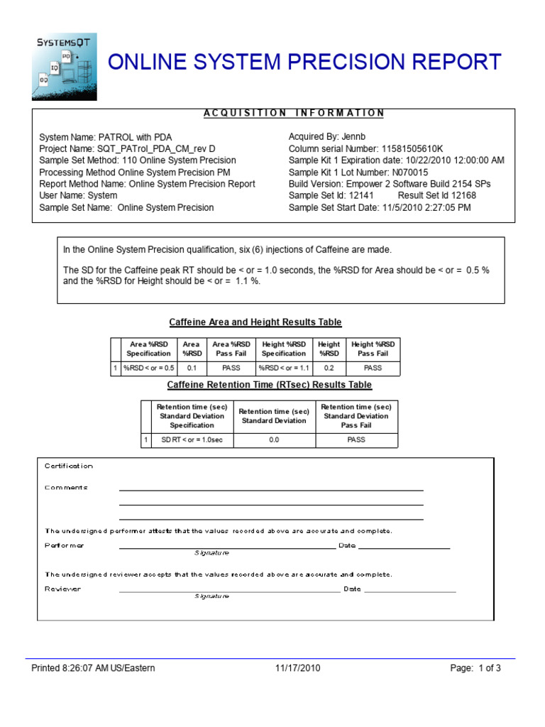 Online System Precision | PDF | Computing | Software