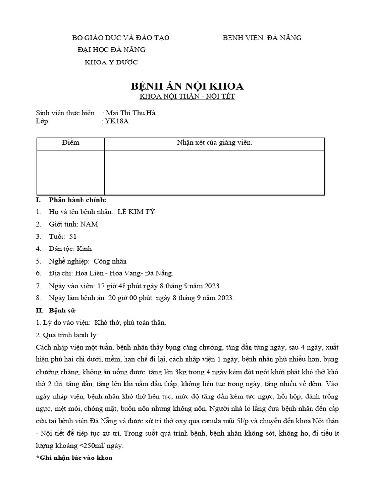BA NỘI THẬN Y6 | PDF