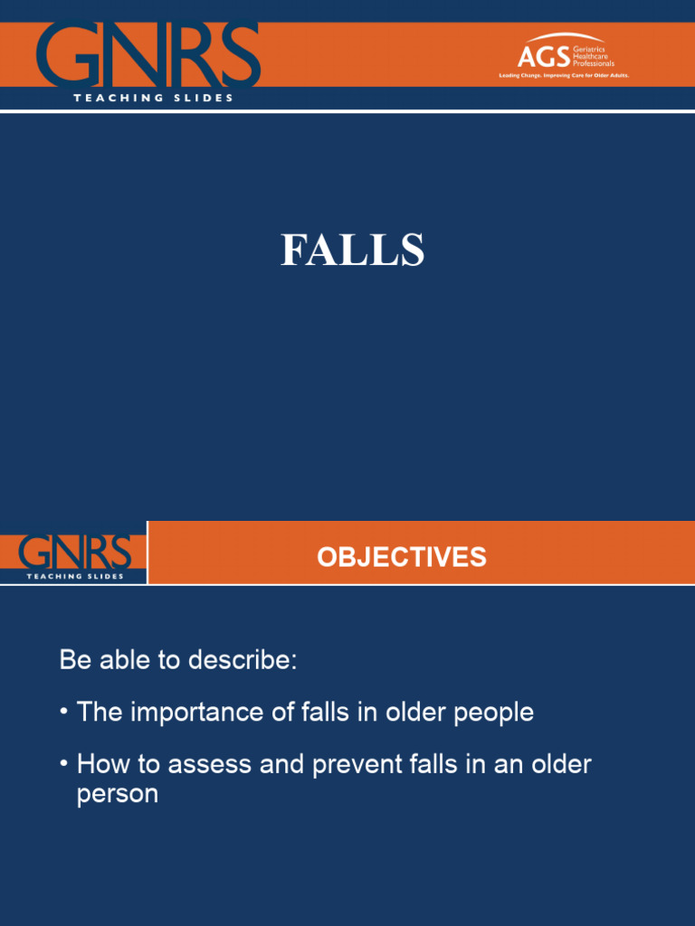 Falls in The Geriatric Patient | PDF | Balance (Ability) | Parkinson's ...