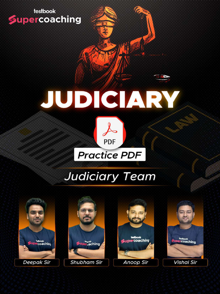 Practice PDF - JUDICIARY POLITY 2 | PDF