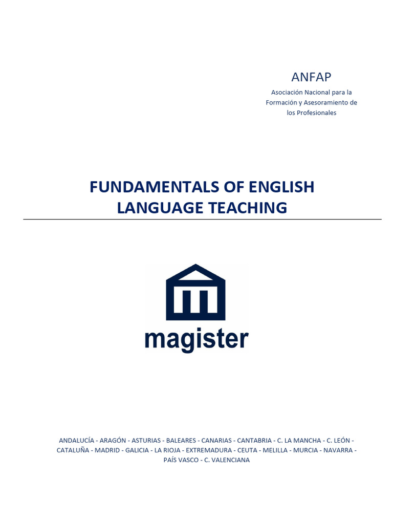 Fundamentals of English Language Teachin | PDF | Sentence (Linguistics ...