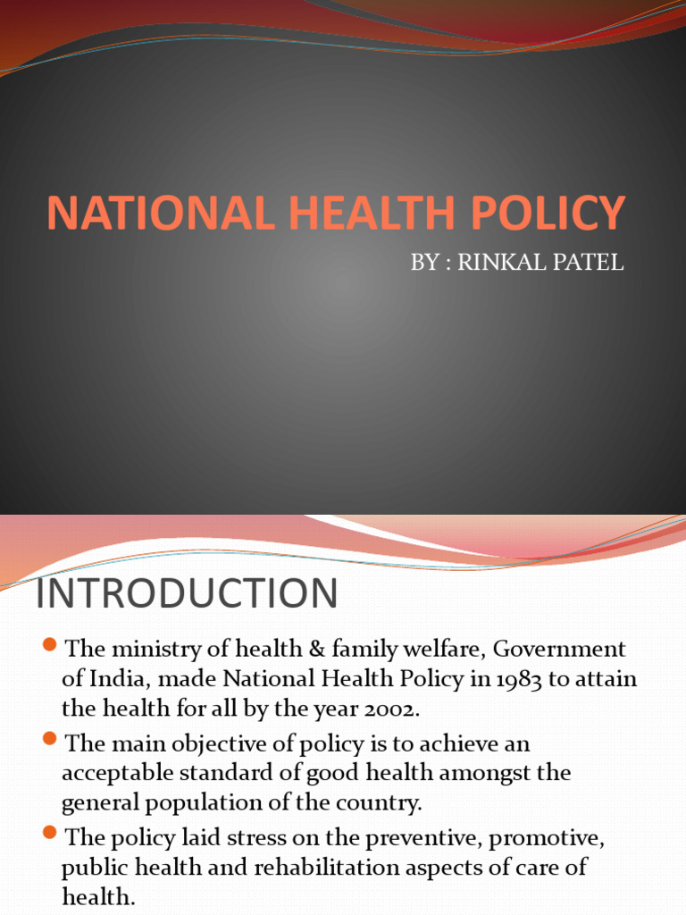 National Health Policy | PDF | Health Care | Public Health
