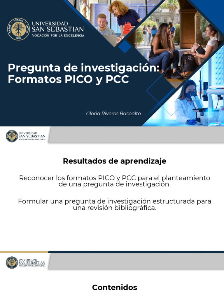 Cap03 La Pregunta de Investigación Estrategias PICO y PCC | PDF | Simulación | Science