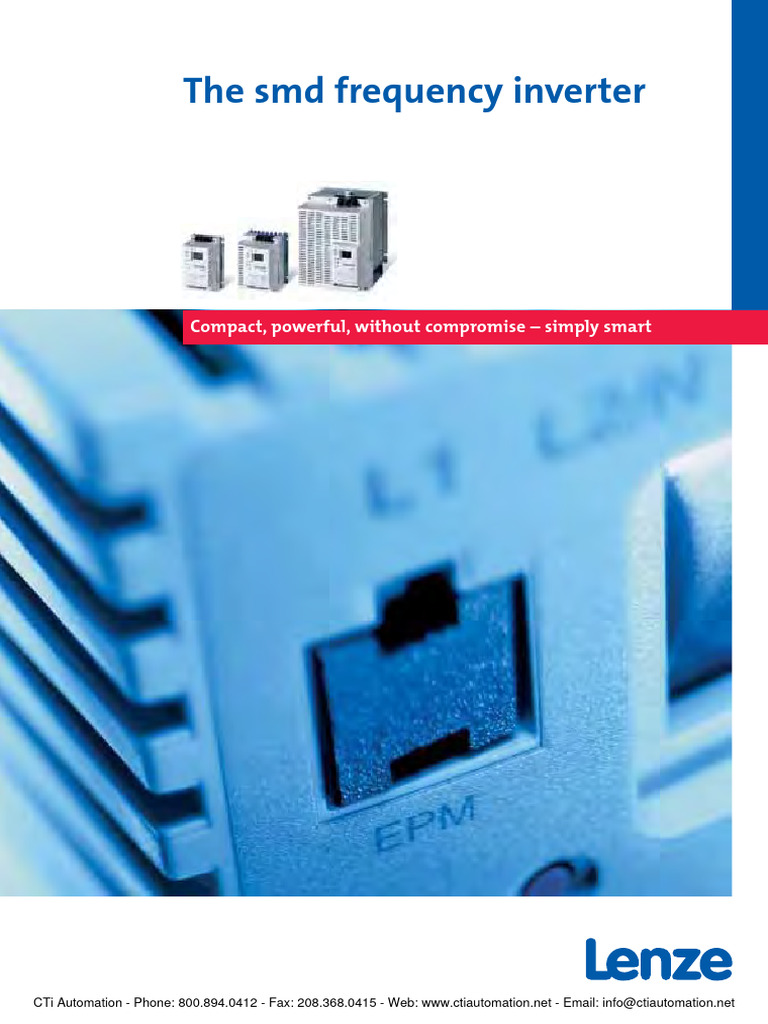 Lenze SMD Frequency Converter Brochure | PDF | Mains Electricity | Power Inverter