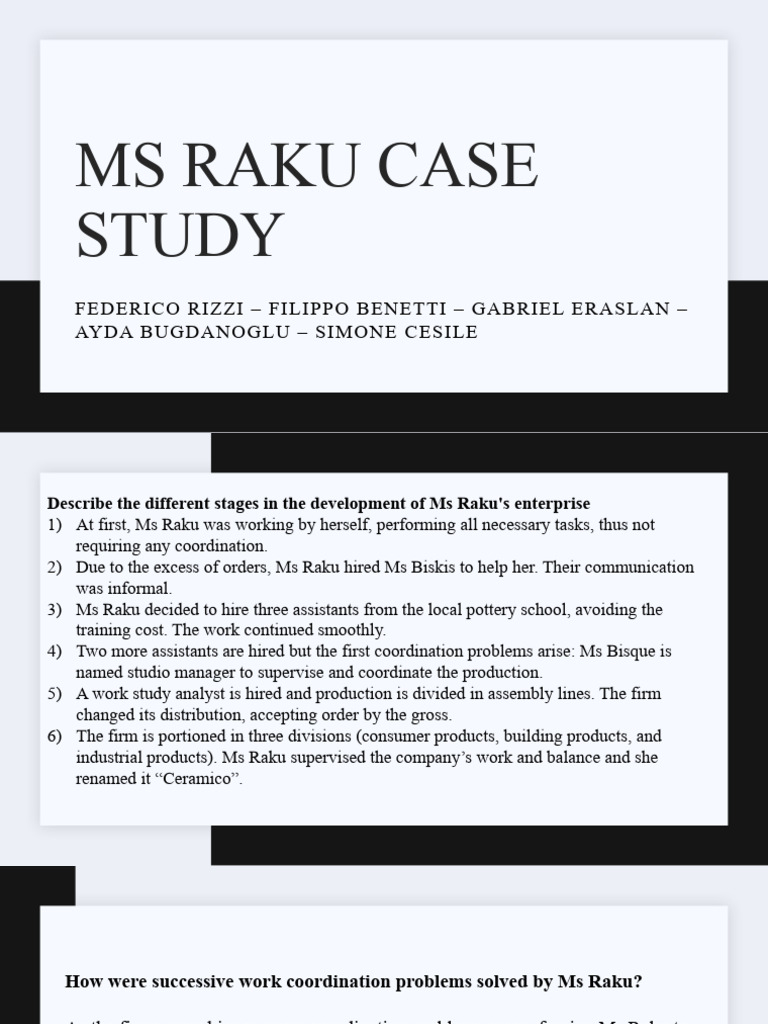 Ms Raku Case Study | PDF