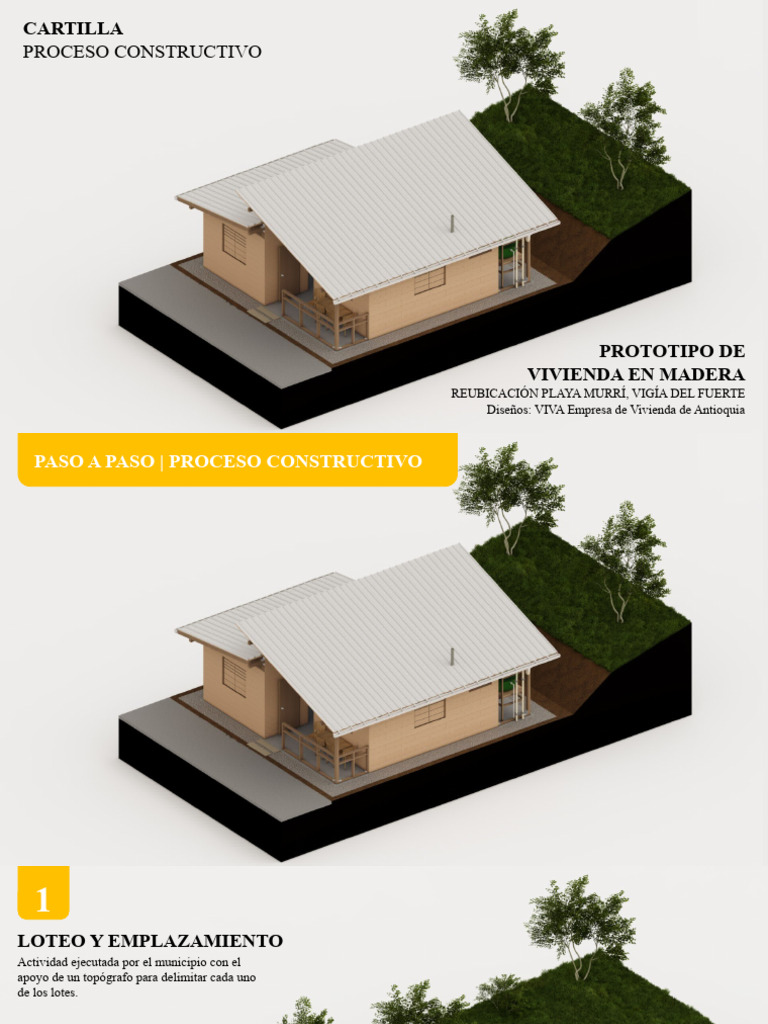 Proceso Constructivo Vivienda en Madera | PDF