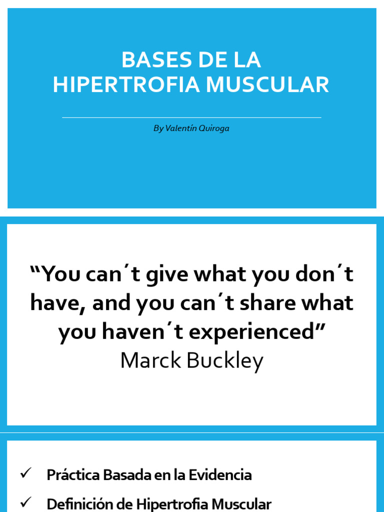 Bases de La Hipertrofia | PDF | Hipertrofia muscular | Estrés (biología)