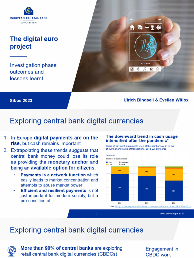 2023 ECB. The Digital Euro Project Sibos 2023 Investigation Phase ...
