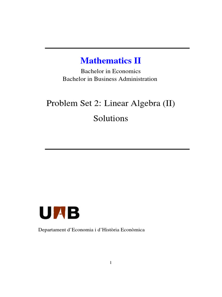 ProblemSet2 Sol | Download Free PDF | Abstract Algebra | Mathematical Physics