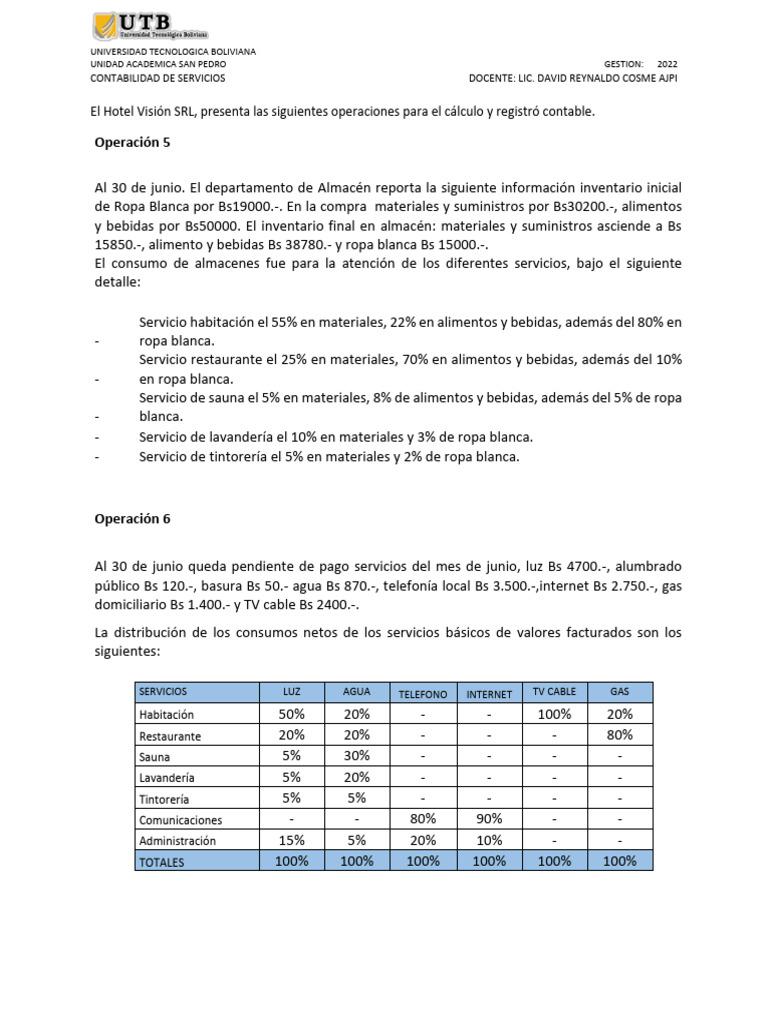 El Hotel Vision SRL - Clases 2PARTE | PDF