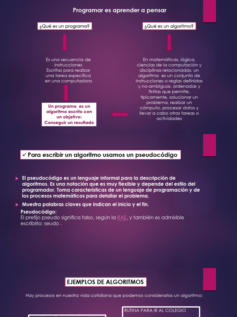 Que Es Un Programa-Algoritmo | PDF | Algoritmos | Ingeniería de software