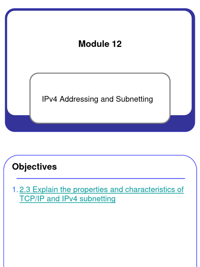 Module 12 | PDF | Ip Address | Computer Science