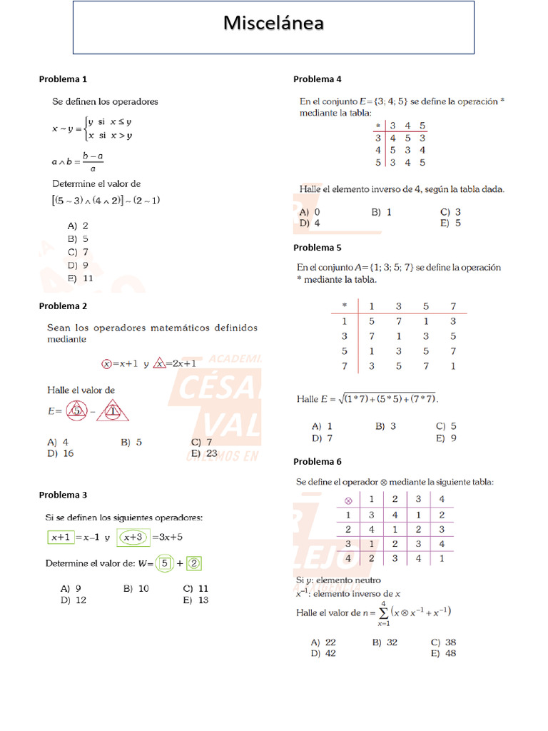 5to Congata Miscelanea | PDF
