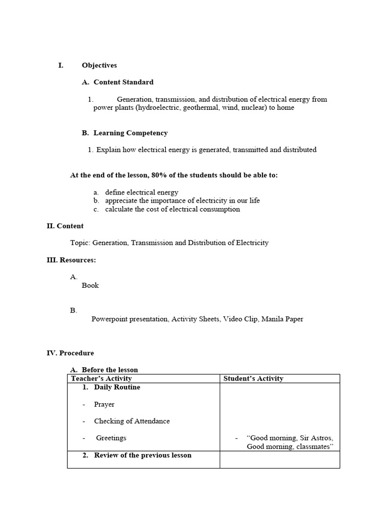 Detailed Lesson Plan QQQ | PDF | Physical Quantities | Nature