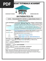 Number Patterns, Sequences and Series Grade 12 Notes - Mathematics ...