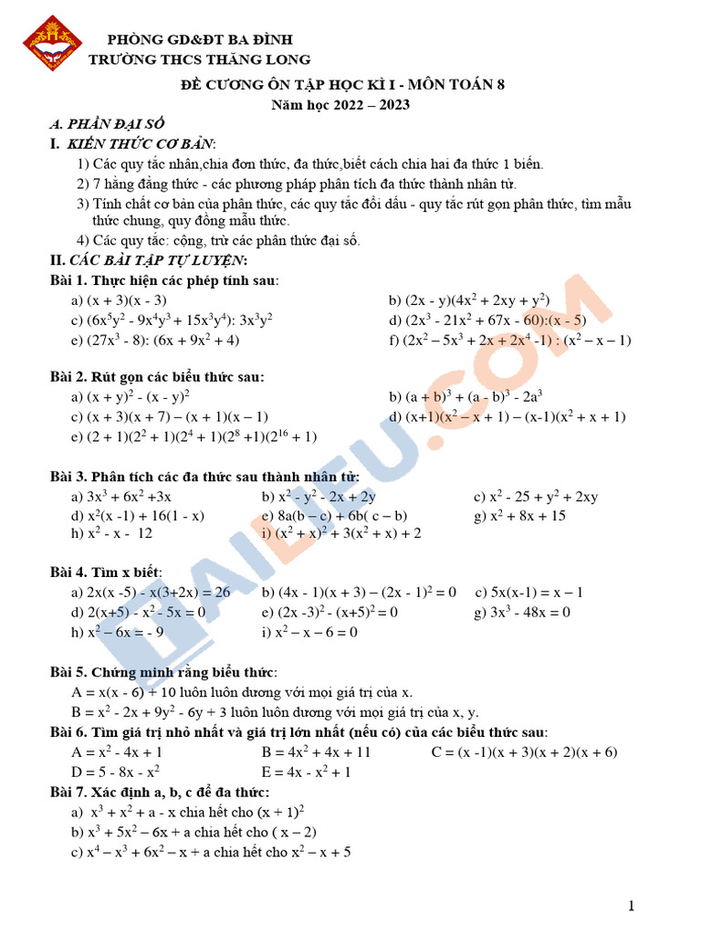 20221206113212638ec5cc00721 - de Cuong Hoc Ki 1 Toan 8 Nam 2022 2023 Truong Thcs Thang Long Ha ...