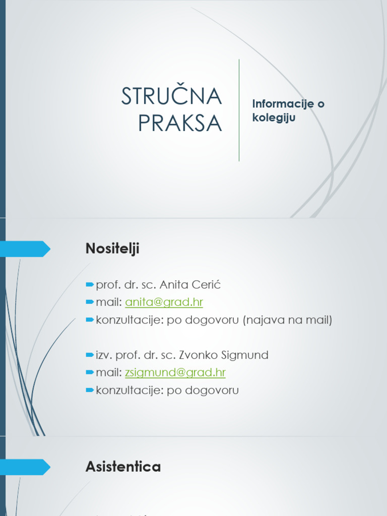 Uvod U Predmet - Stručna Praksa-5 | PDF