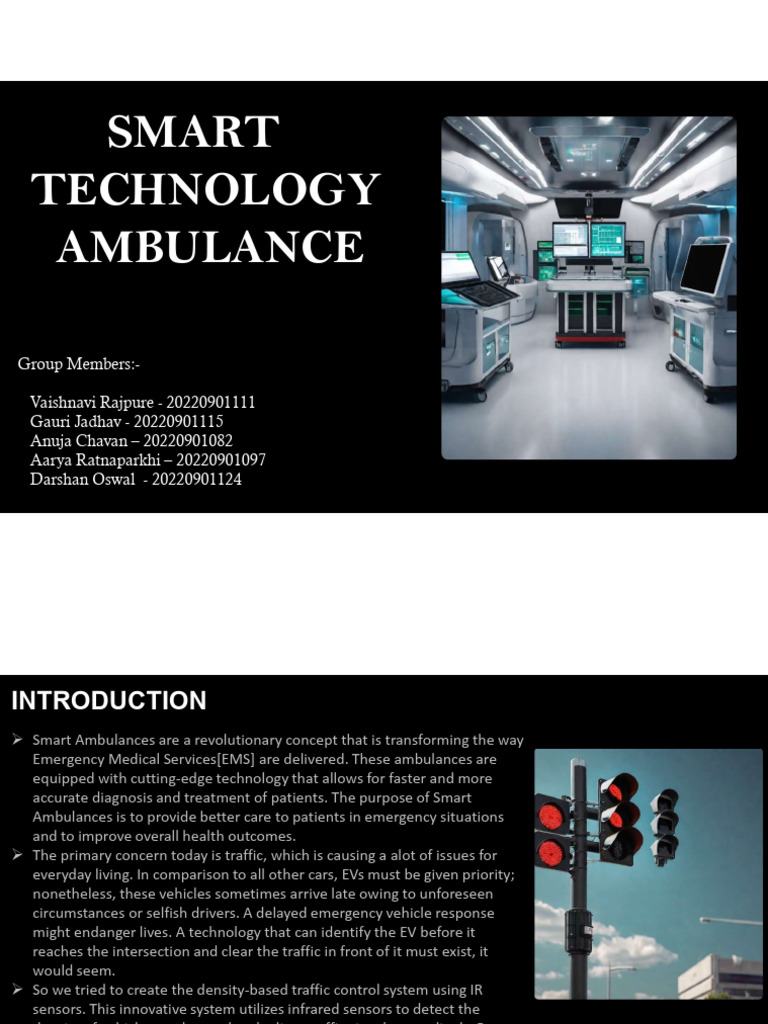 Smart Technology Ambulance.. | PDF | Traffic | Ambulance