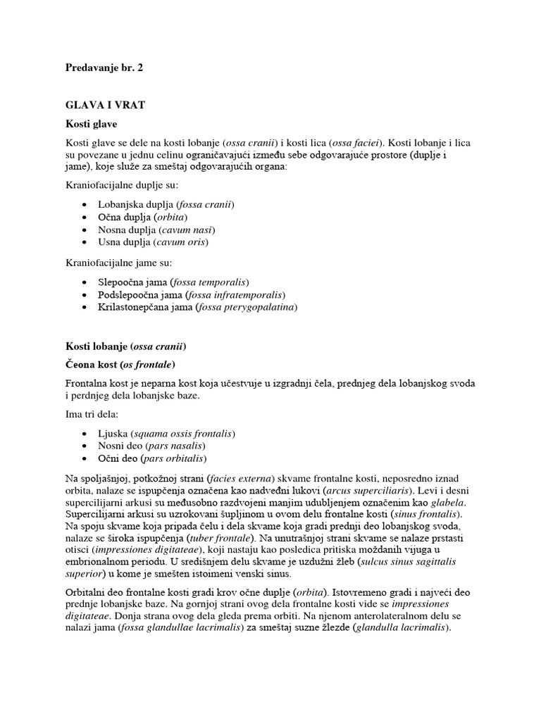 Predavanje Br. 2 | PDF