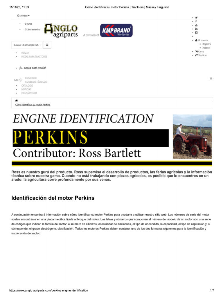 Engine Identificacion Perkins | PDF