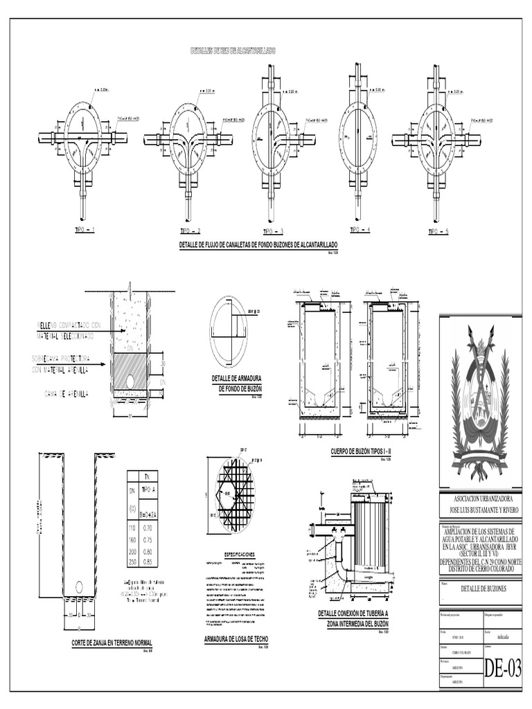 Detalle de Buzones-De03 | PDF | Alcantarillado | La contaminación del agua