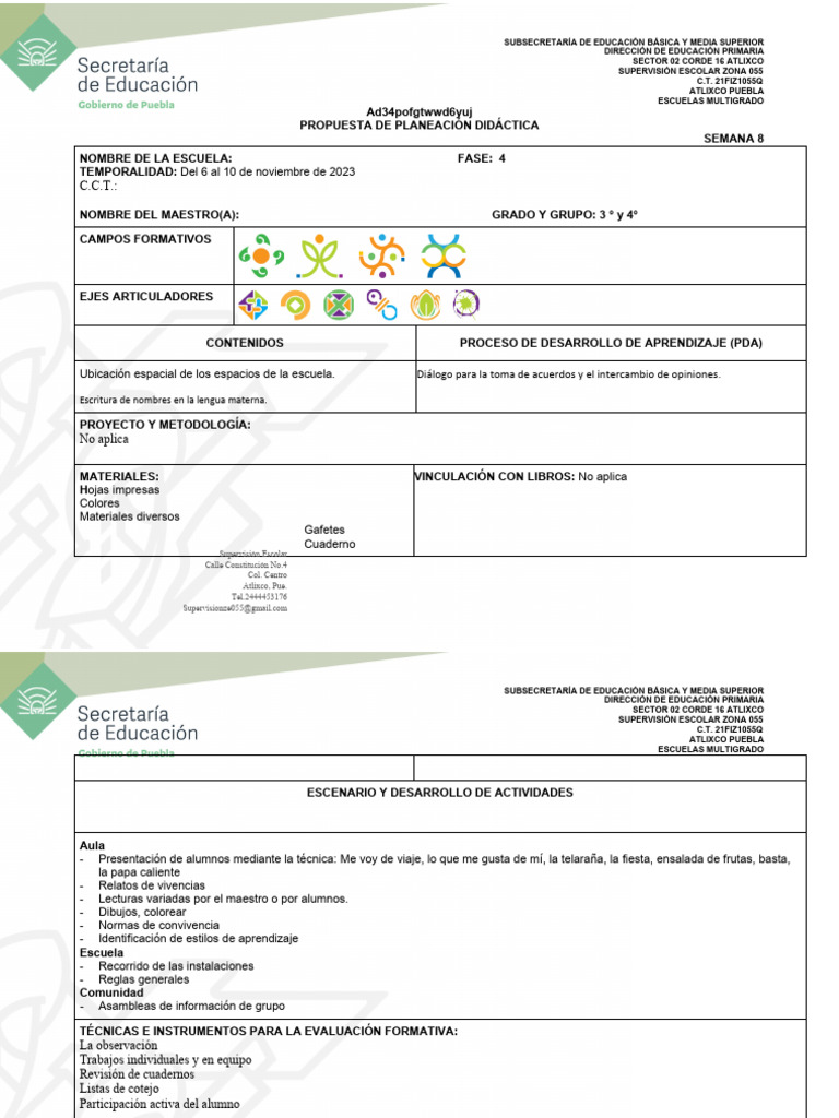 Planeación Multigrado Septiembre Fase 4 | PDF | Educación primaria ... Planeación Multigrado Septiembre Fase 4 | PDF | Educación primaria ...