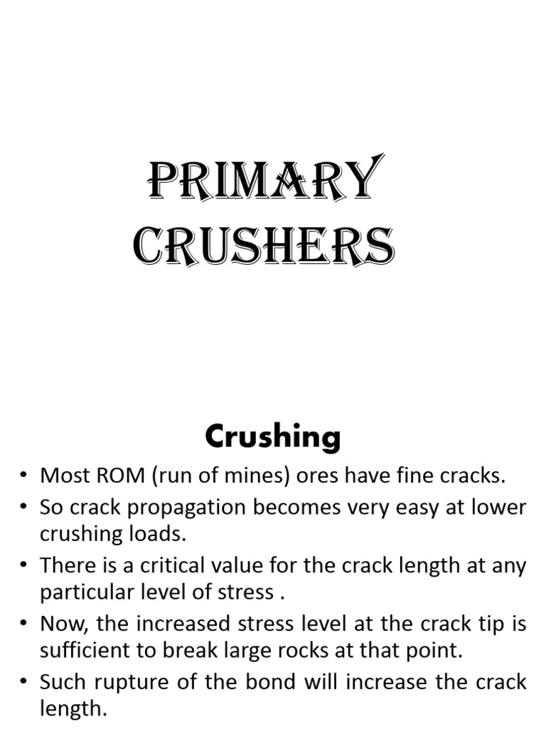 Primary Crushers | PDF | Fracture | Fracture Mechanics