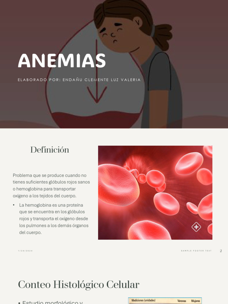 ANEMIAS | PDF | Glóbulo rojo | Anemia
