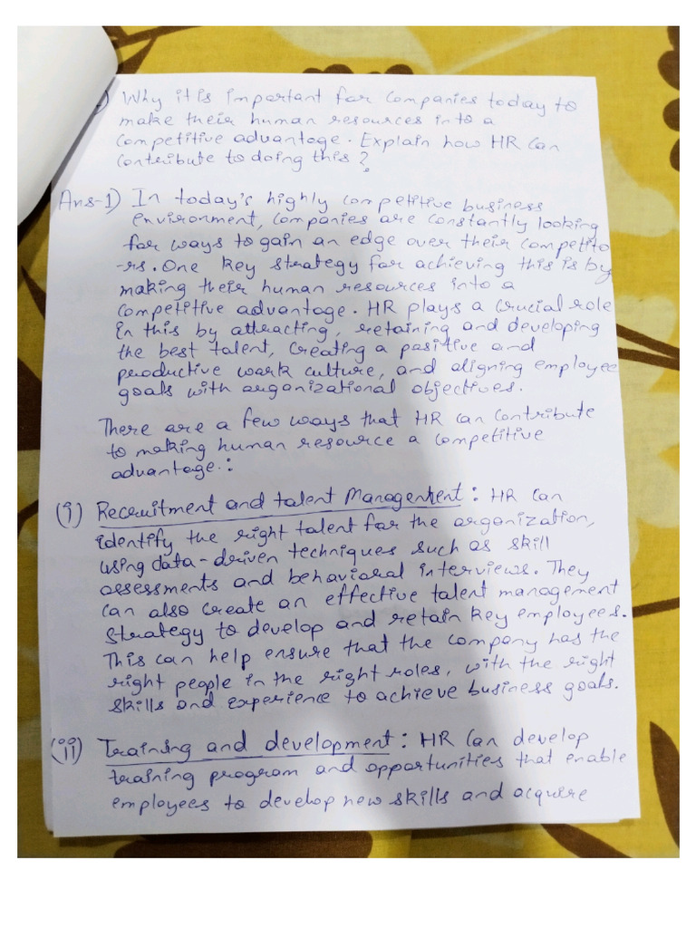 HRM Assignment 1 | PDF